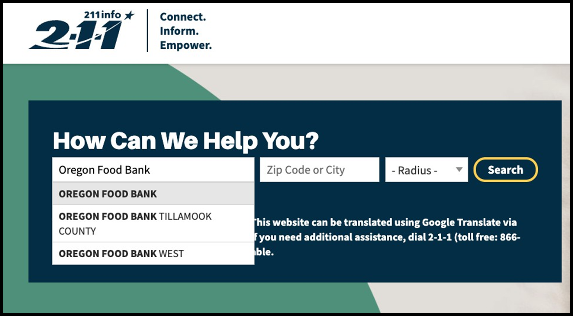 Navigating Oregon 211 – Opportunity Council
